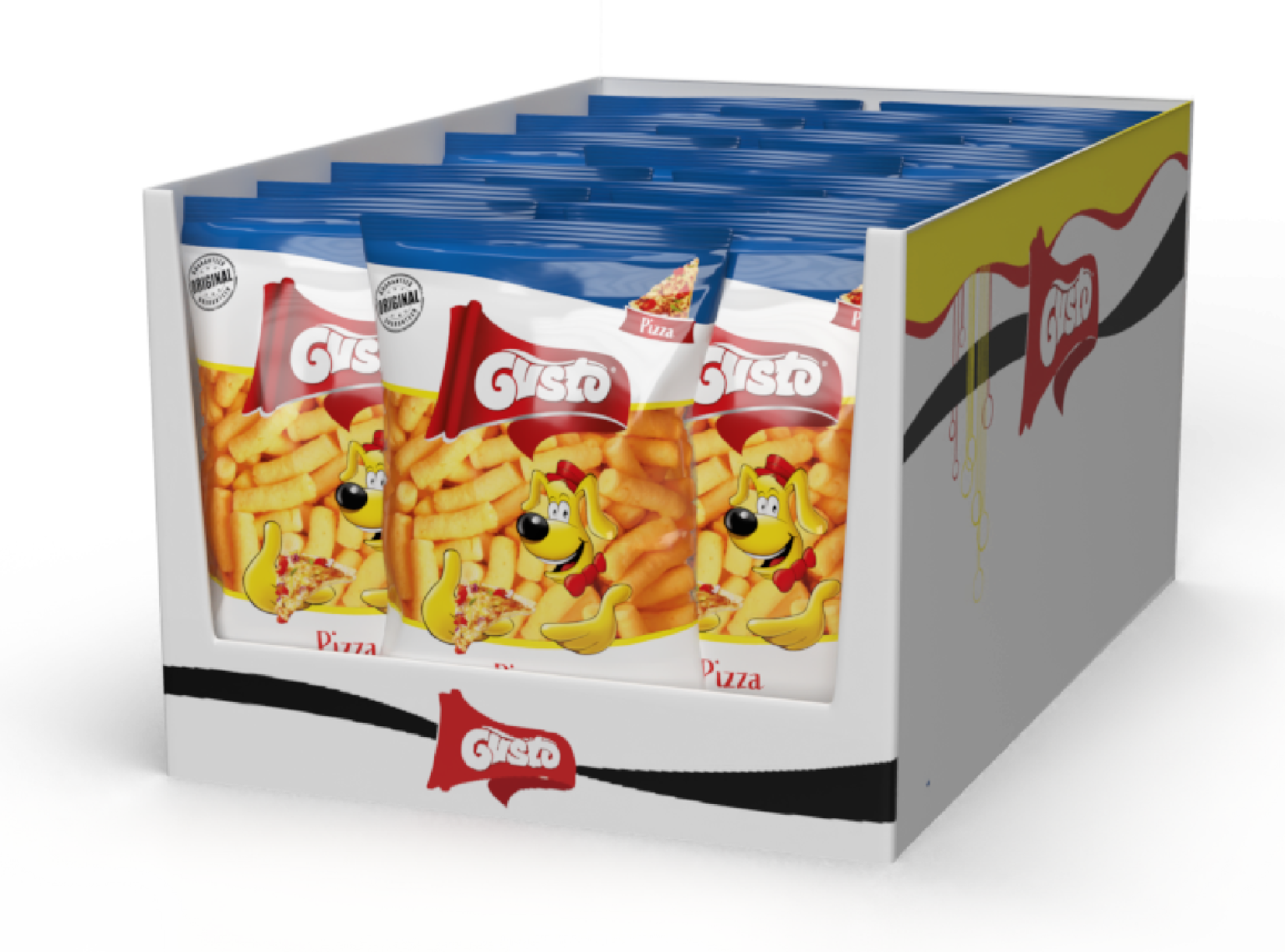 Gusto Salty Corn Puffs with Pizza Flavour - Pufuleti Gusto