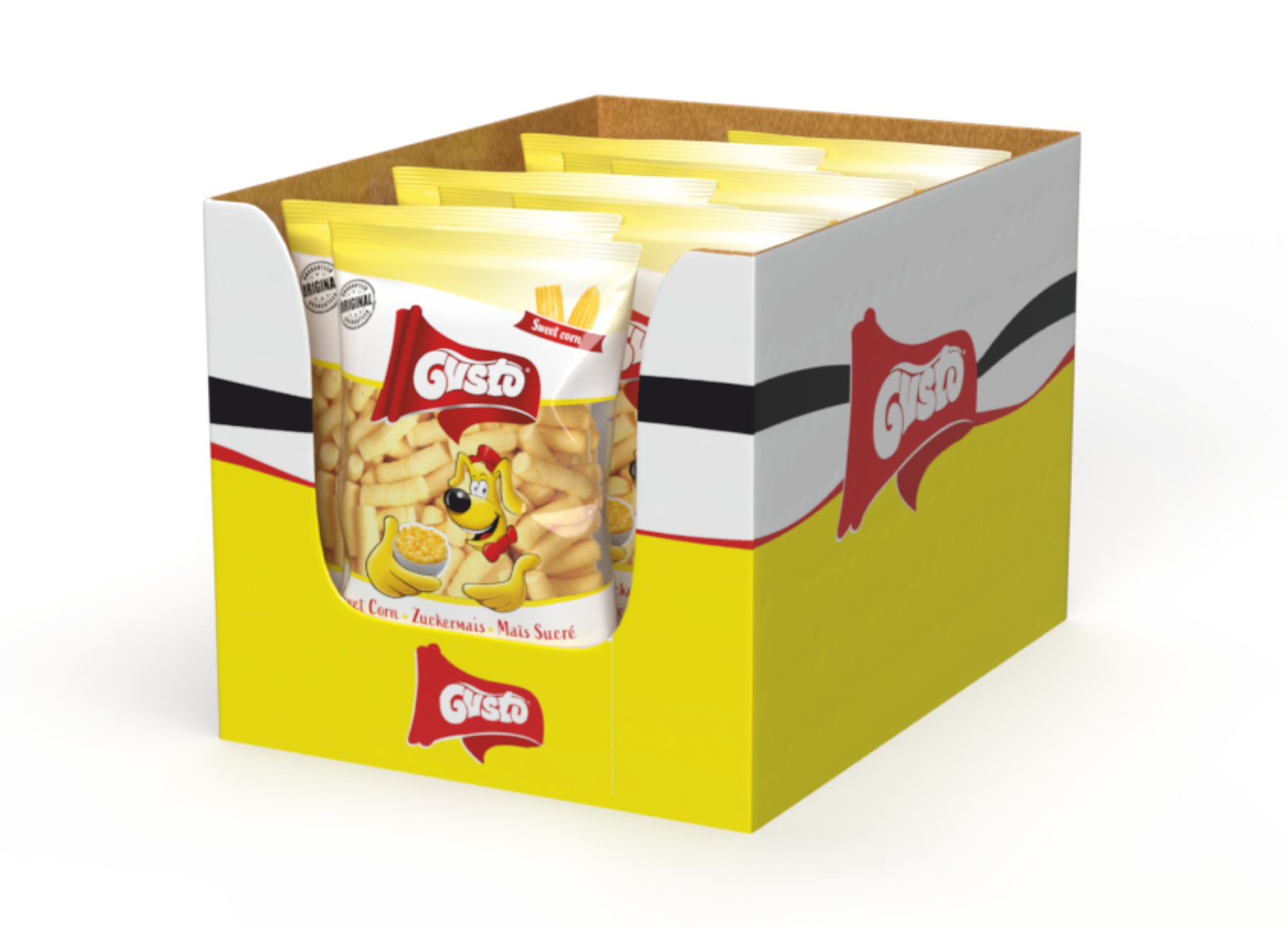 Gusto Salty Corn Puffs with Sweet Corn Flavour - Pufuleti Gusto